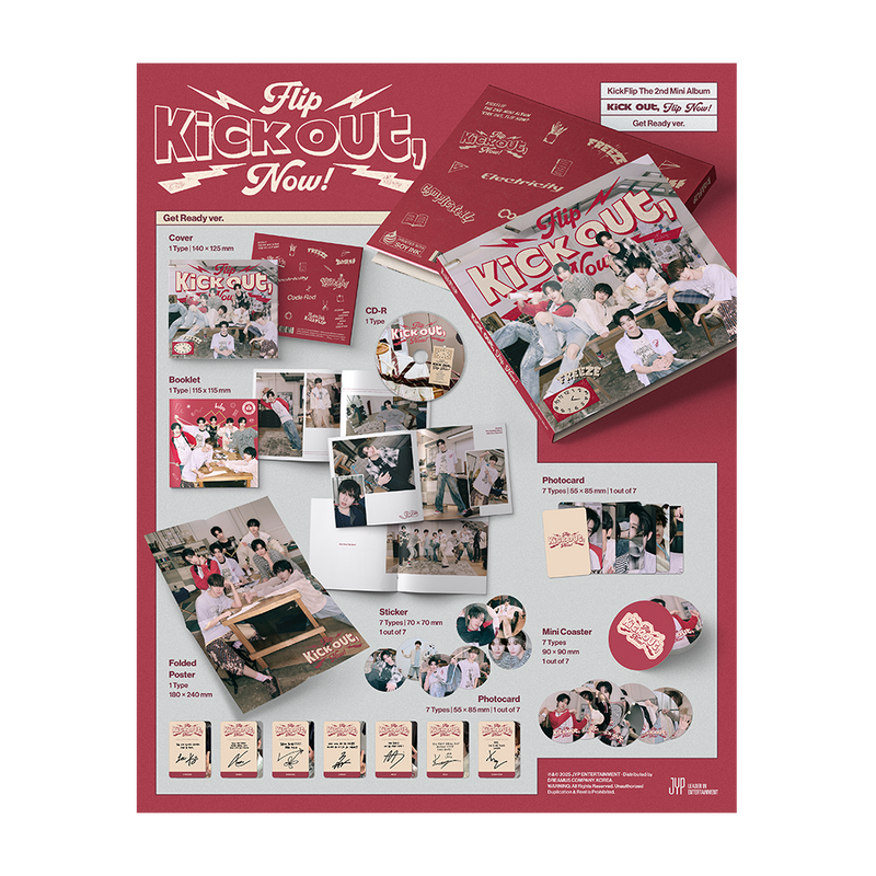 Kick Out, Flip Now! (Get Ready Ver.) CD - KickFlip Official Store